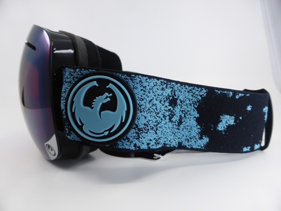 Dragon Snow Goggles X1 Mason Blue - Flash Blue POLARISED Lens w ...