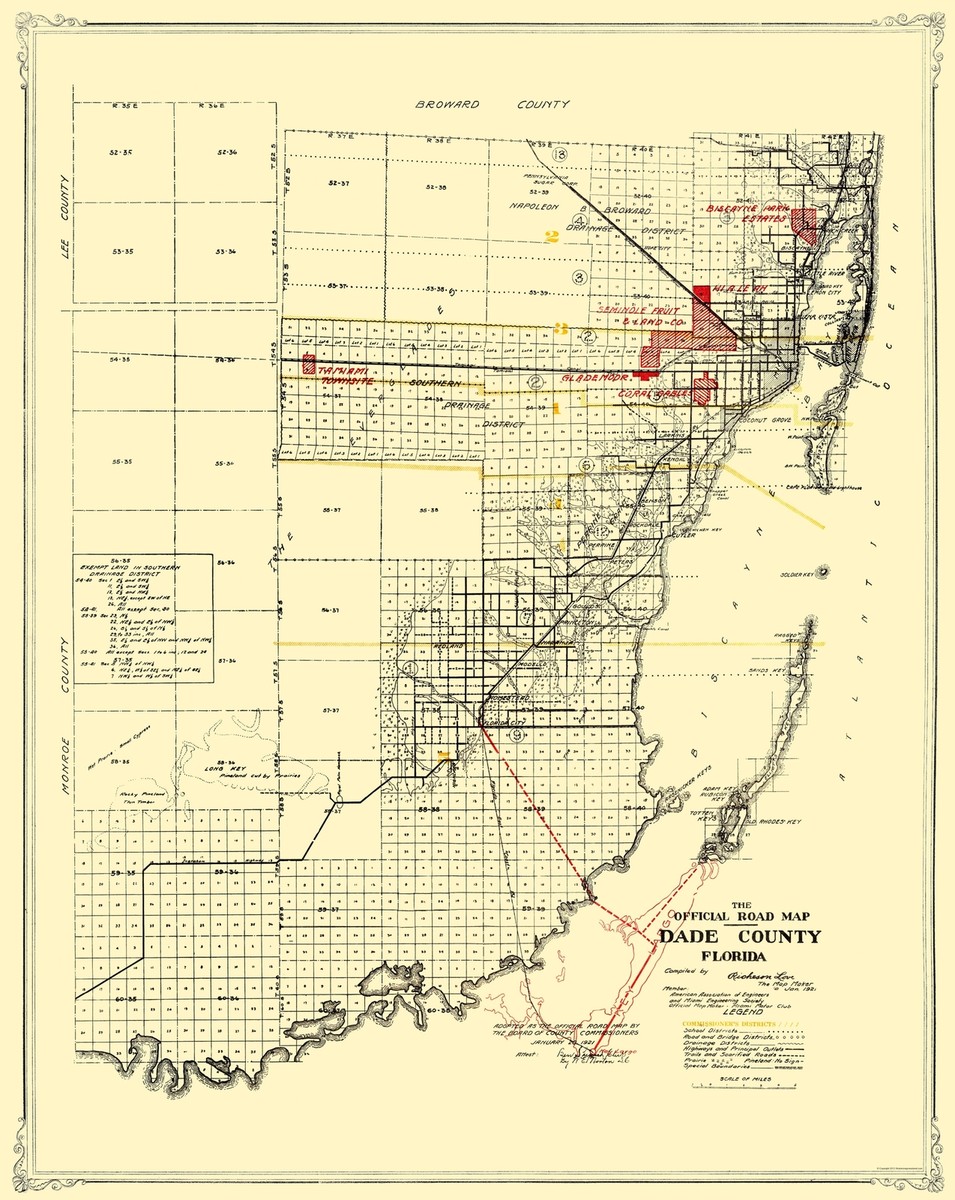 Miami Dade County Street Map