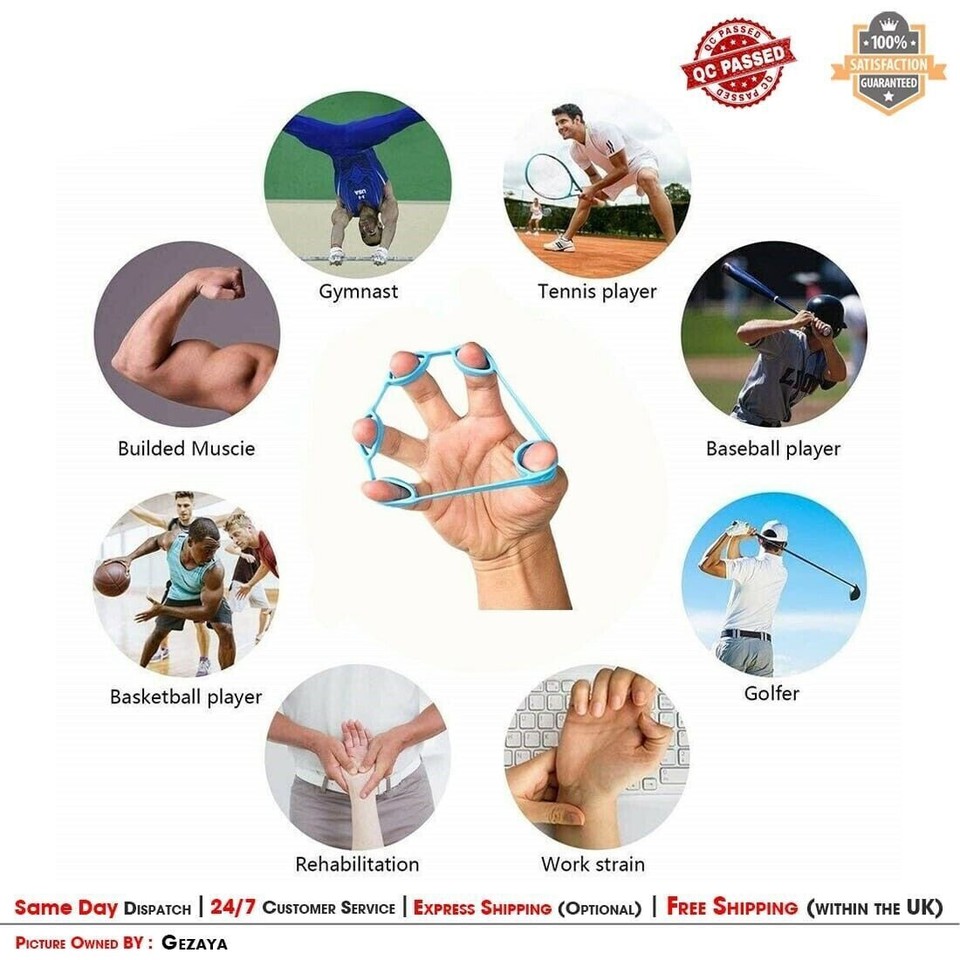 Finger Stretcher Extensor Exerciser Hand Resistance Strengthener ...