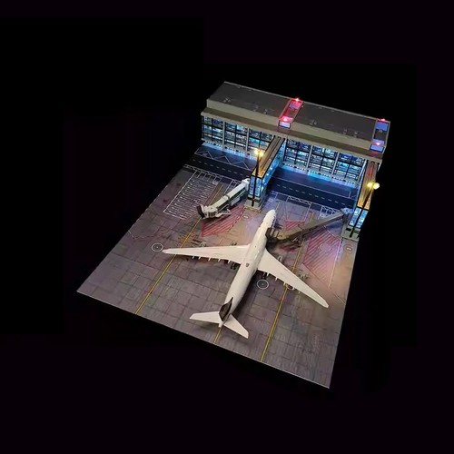 1/200 Airplane Airport Module Terminal Apron Model with Lighting9V4S | eBay