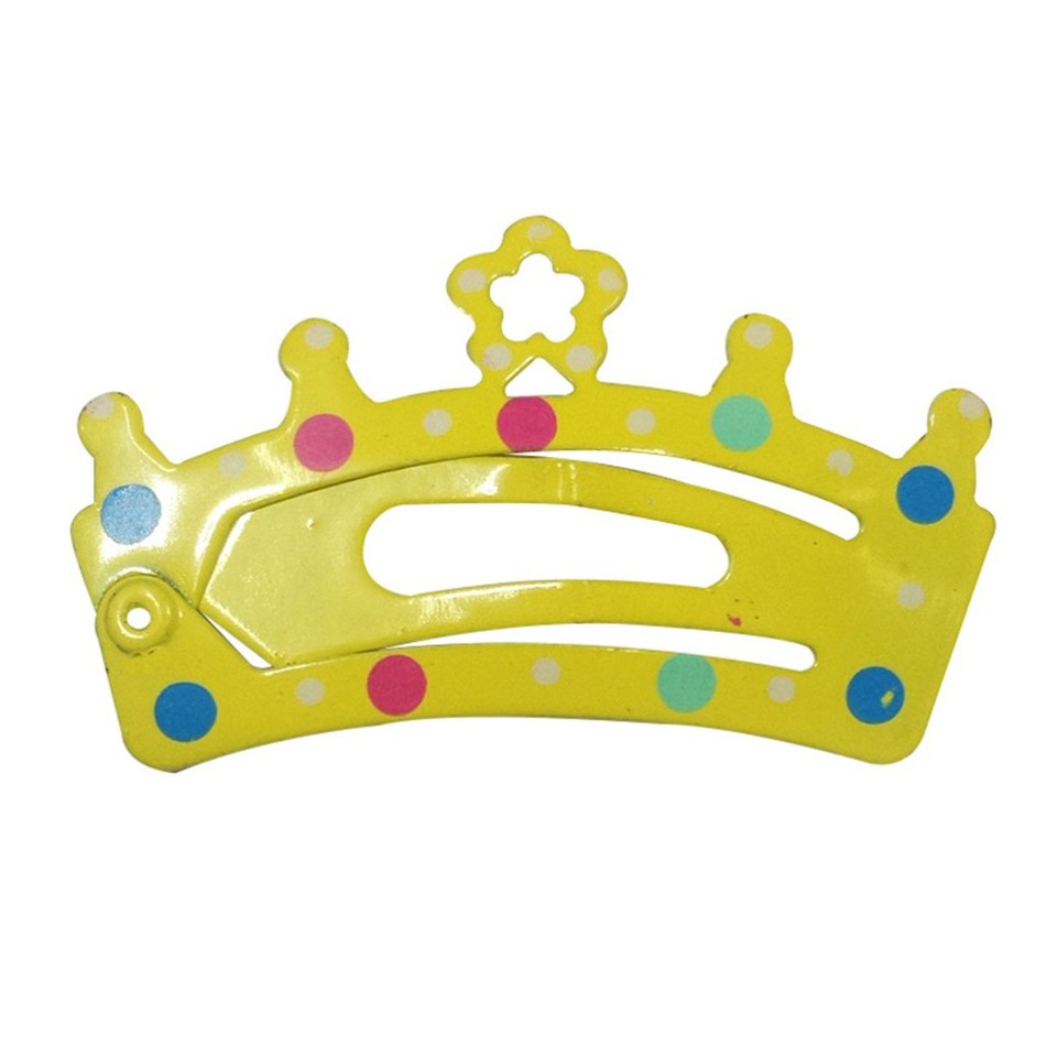 36 pcs Girls Hair Clips Barrettes Cartoon Dots Crown Hairpins Metal ...