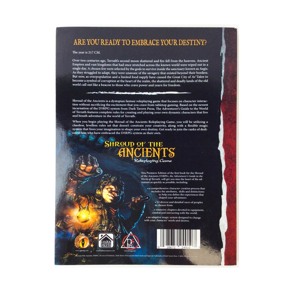 Dark Tavern Pr RPGs Shroud of the Ancients - Adventurer's Guide (Premiere VG+ | eBay