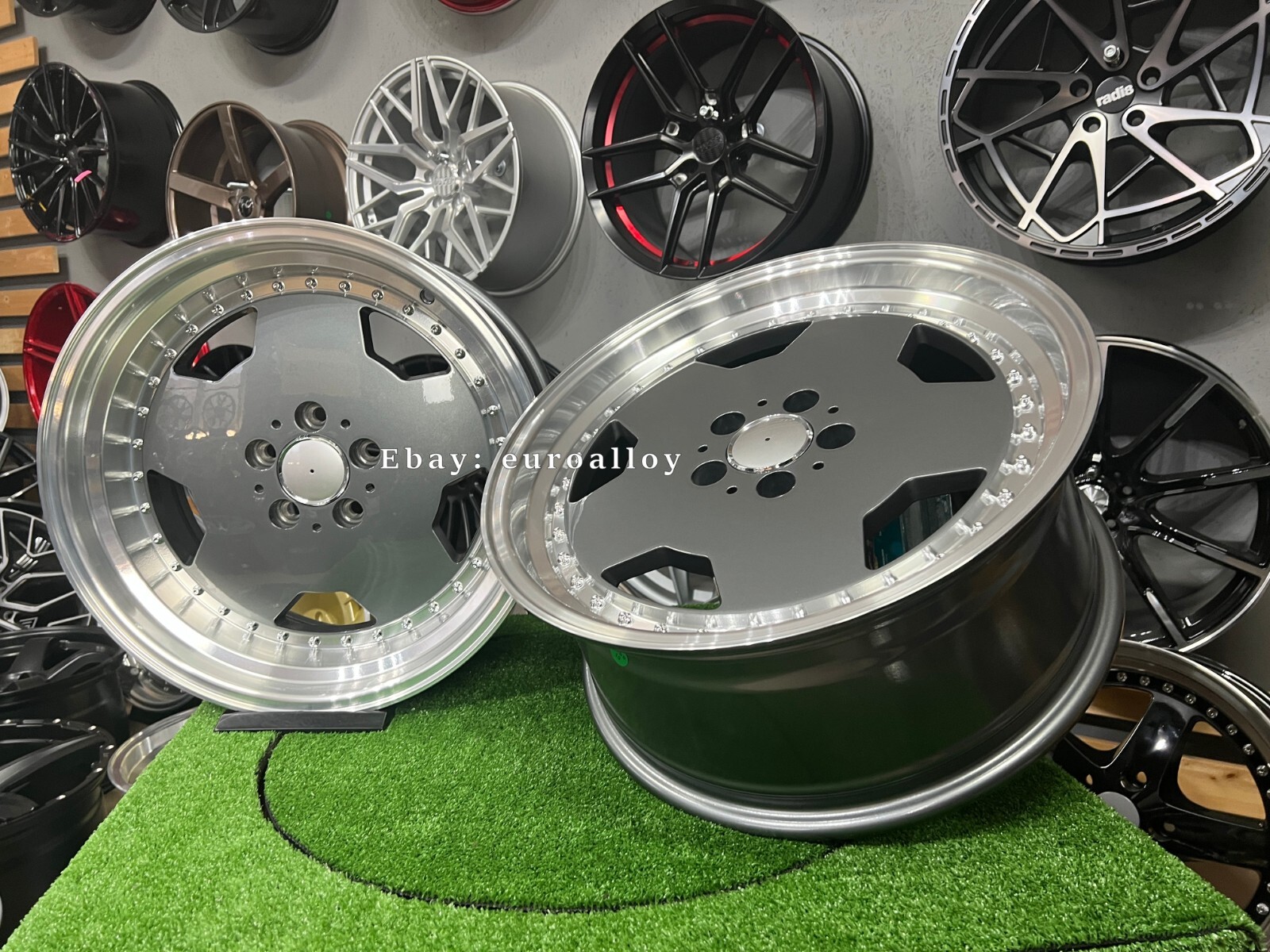 4x 18 inch 5x112 AMG MONOBLOCK B PERFORMA 25 dish wheels for MERCEDES E ...