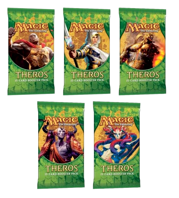 5x Lot Magic the Gathering MTG Theros 15 card Booster Pack EN Factory ...