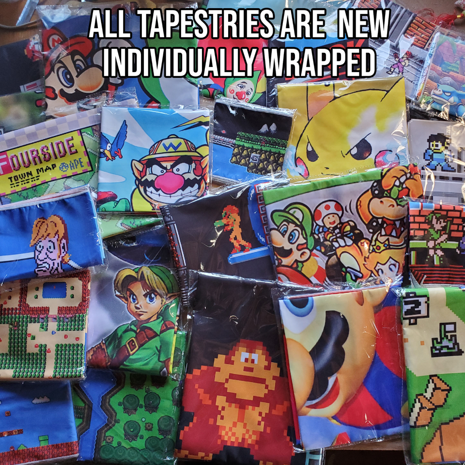 Contra banner Stage 1-1 "The Jungle" 12 foot tapestry Nintendo Konami ...