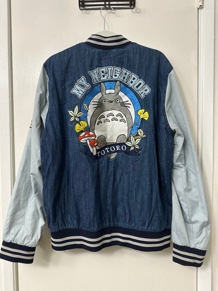 Studio Ghibli My Neighbor Totoro Circle Portrait Varsity Jacket Size L ...