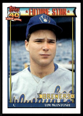 1991 Topps Baseball Card Tim McIntosh Milwaukee Brewers #561 | eBay