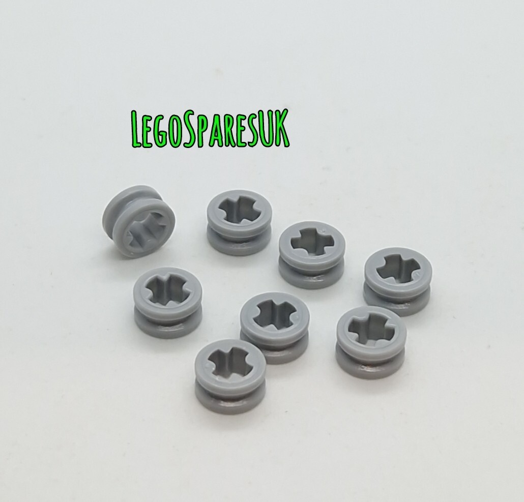 LEGO 10 X Technic Bush 1/2 Smooth Light Bluish Grey 4265C 4211573 32123 ...