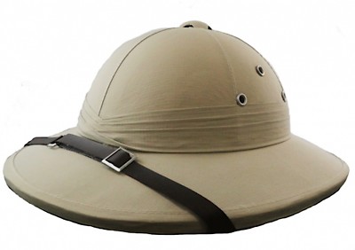 Safari Pith Helmet Deluxe Explorer Hunter Helmet Jungle Costume Hat | eBay