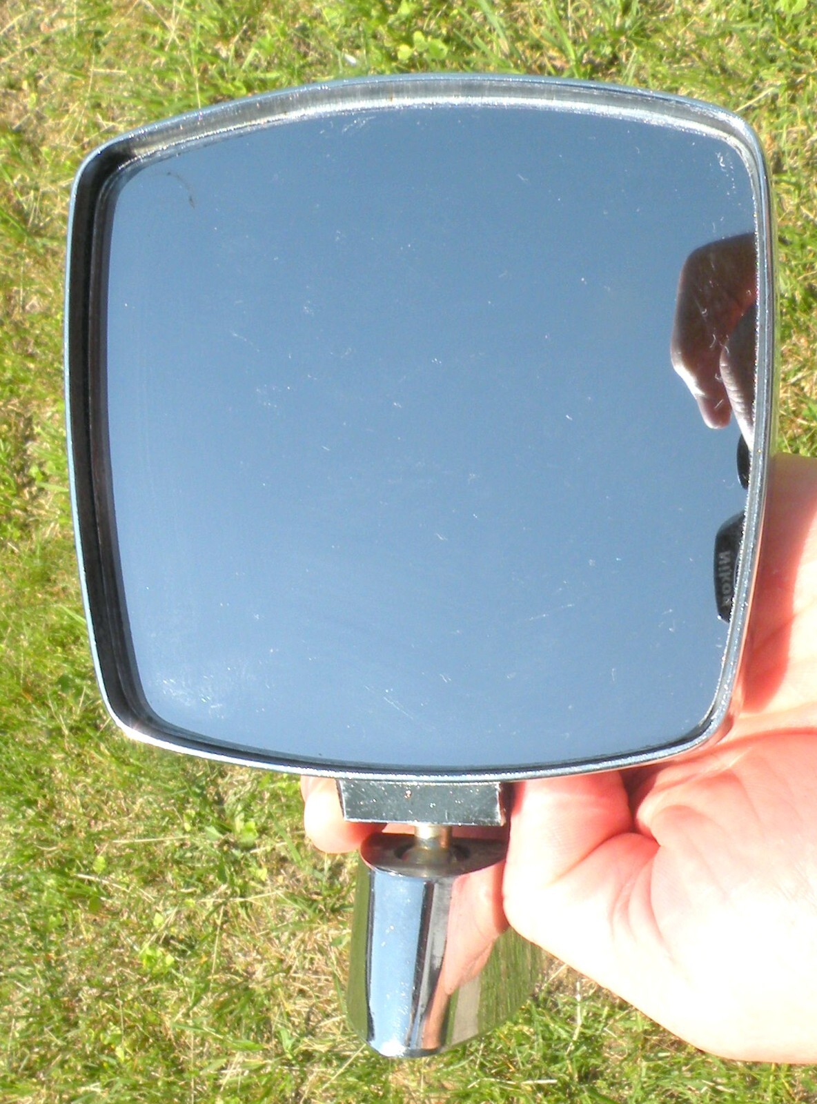 Vintage Chrome Roberk Square Rear View Side Mirror # 2570-2 | eBay