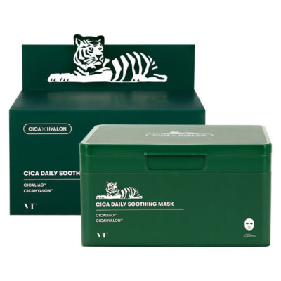VT COSMETICS Daily Soothing Mask 350 g / 30ea, Korean Cosmetics ...