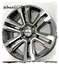22" gunmetal machine OE replica 5822 rims fits 2022 GMC Sierra Denali ...