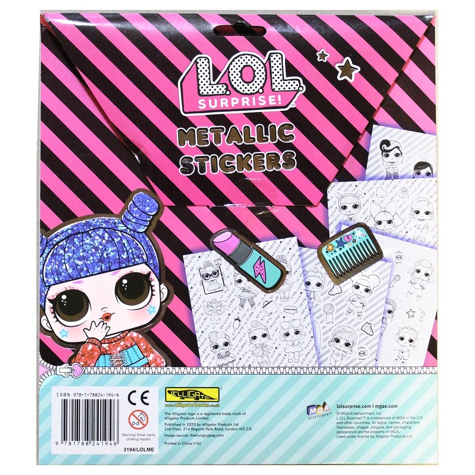 LOL Surprise Metallic Stickers Colouring Activity Set | eBay