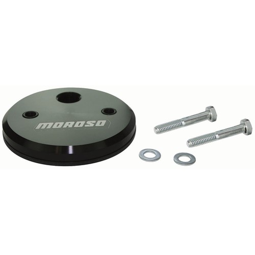 Moroso Oil Filter Block-Off Plate 23840; Black Anodized Aluminum for ...