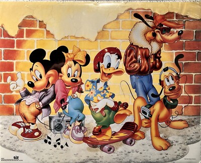 Vintage Disney Gang Poster: 16”X20” Poster Board included - Mickey ...