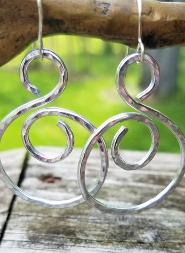 Aluminum Infinity Earrings Lightweight Earrings, Titanium Ear wires or ...