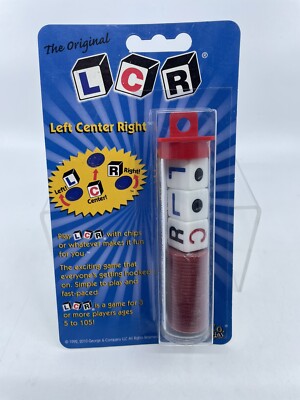 LCR Game Left Center Right Dice Family Games L R C RLC New Sealed 2010 ...