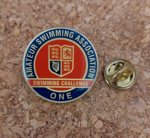 Amateur Swimming Association 'one' Swimming Challenge Vintage Pin Badge ...