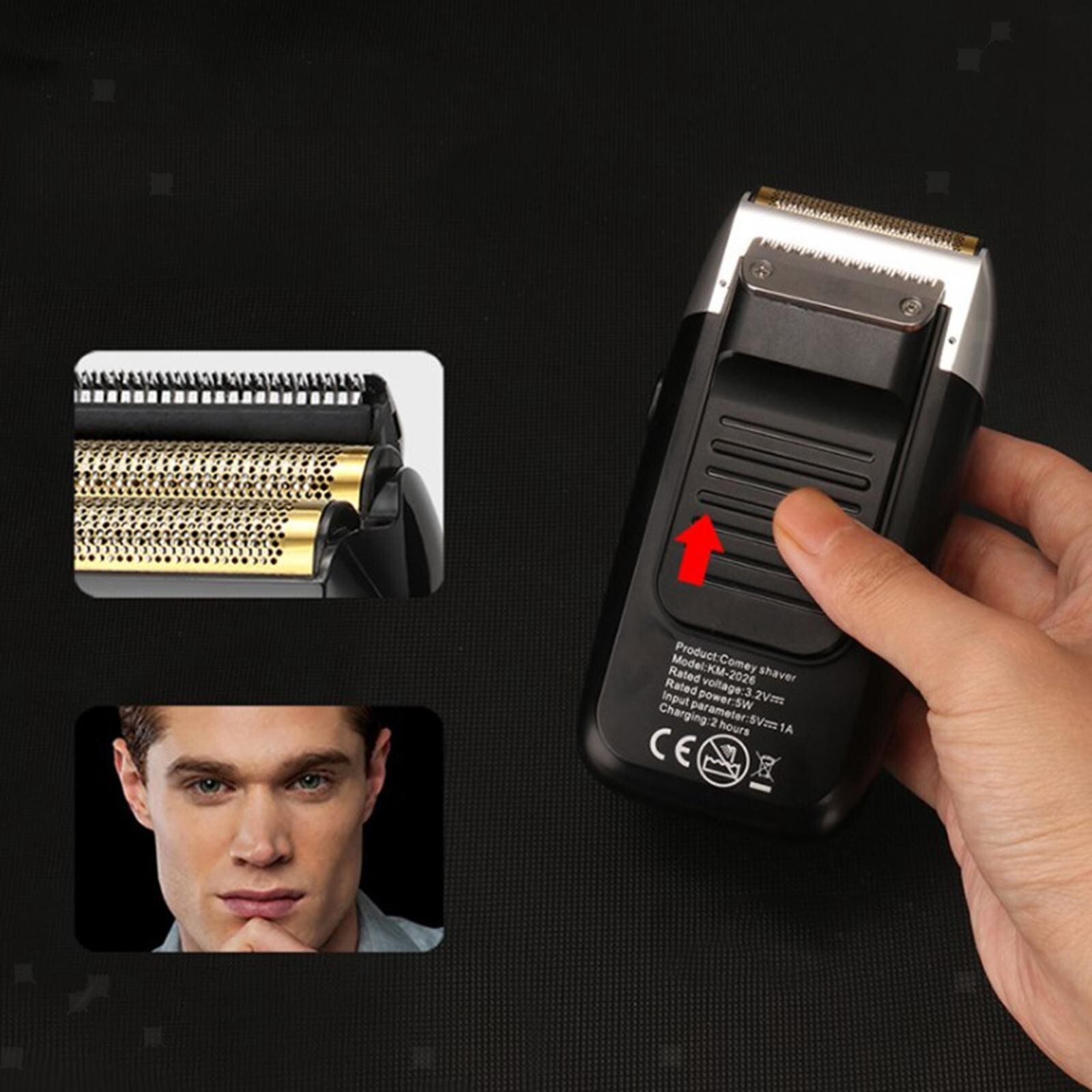 Men's USB Electric Shaver Trimmer Wet & Dry Razor Rechargeable Shaving ...