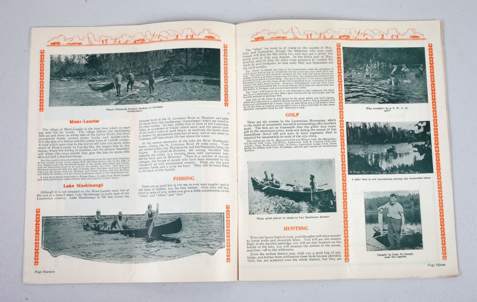 Vintage 1930s Quebec Canada Travel Brochure Tourism Good Roads Province ...