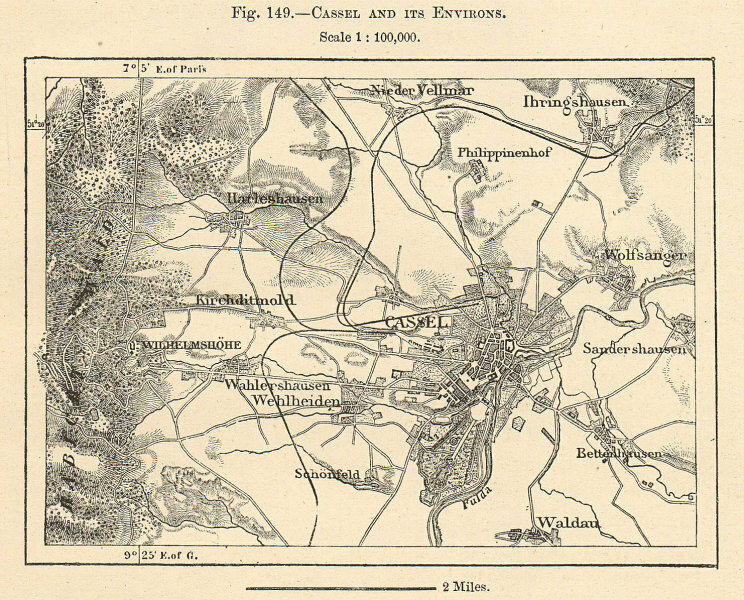 Hesse Cassel Germany Map