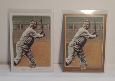2010 Topps 206 Babe Ruth #185 + Gold Border Parallel Yankees | eBay