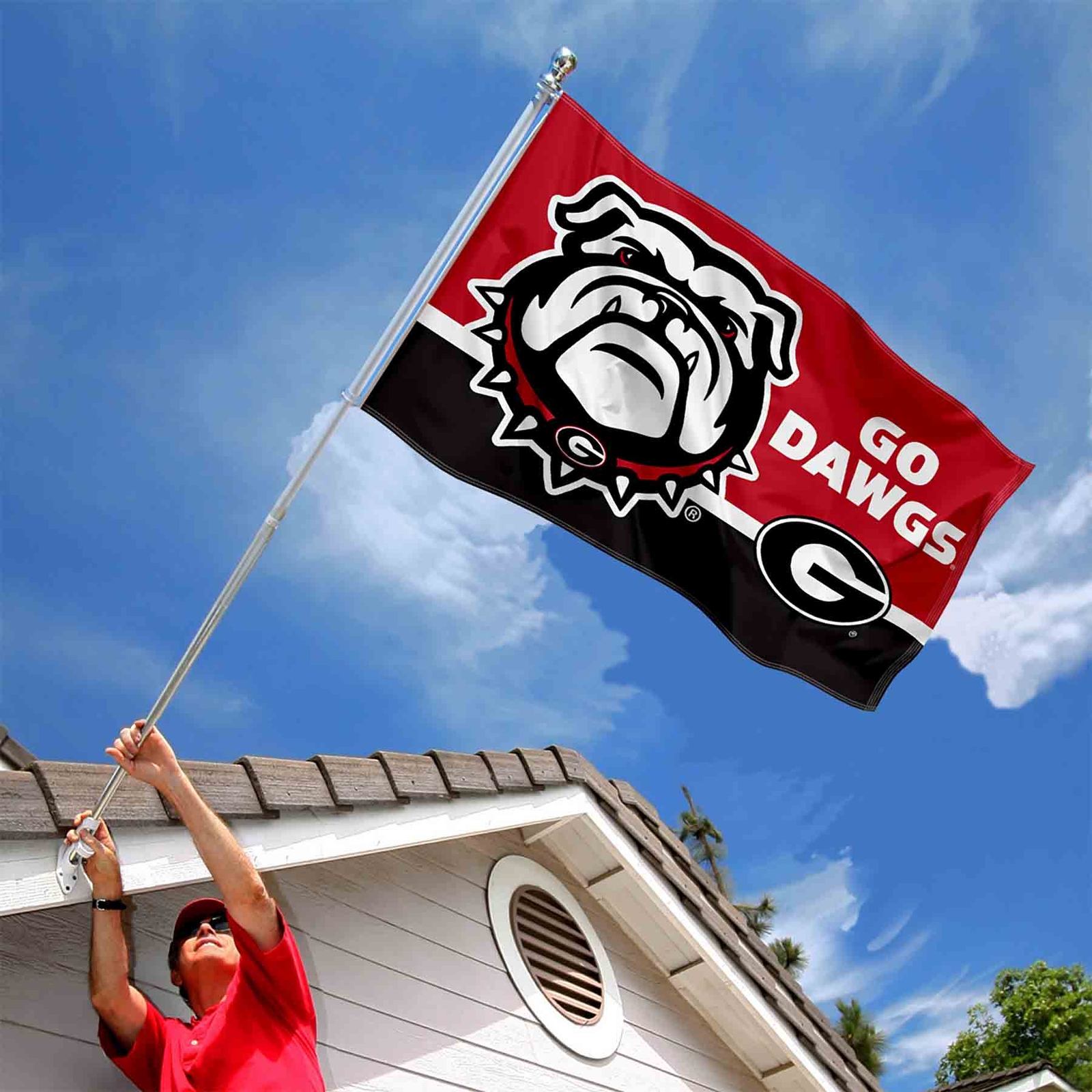 UGA Bulldogs Go Dawgs Flag Large 3x5 840134539089 | eBay