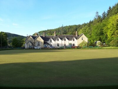 Photo 6x4 Bowling green and Bridgend Cottages Inverkip At the north end ...