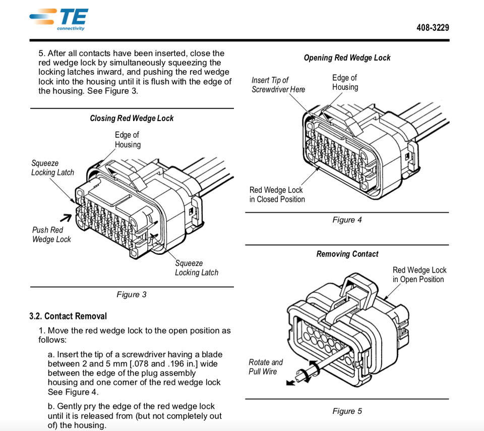 AMPSEAL 35-Pin Electrical Multi Sealed Connector Kit - w/ Terminals 16 ...