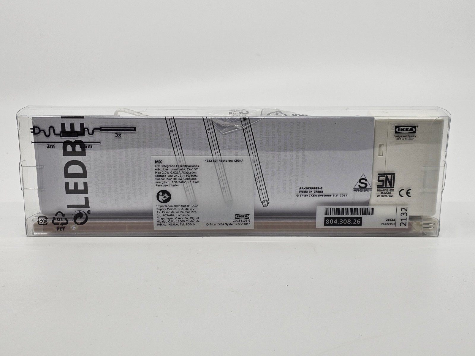 Ikea LEDBERG LED Light Strip White 804.308.26 for sale online | eBay