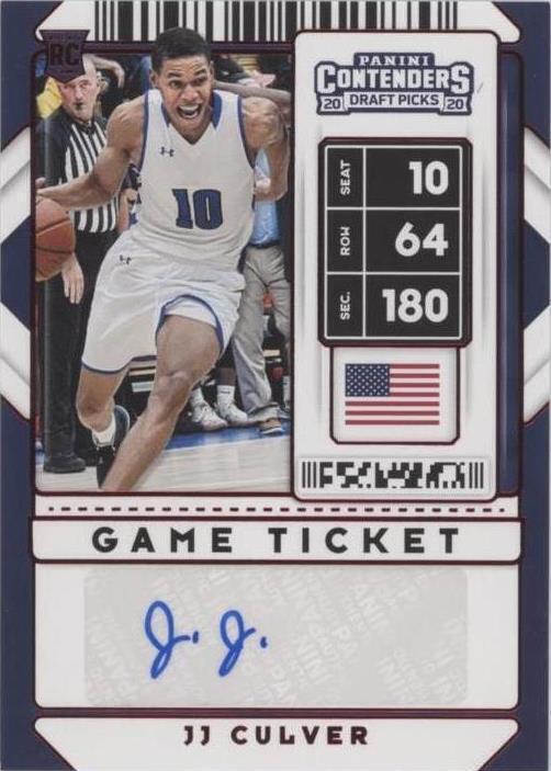 2020-21 Panini Contenders Draft Picks - Sticker Autographs JJ Culver ...