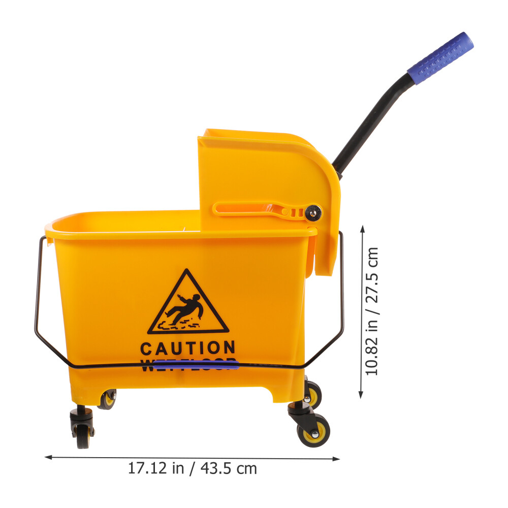 Universal Mop Bucket Wringer 20L Commercial Cleaning Wet Floor Cleaner ...