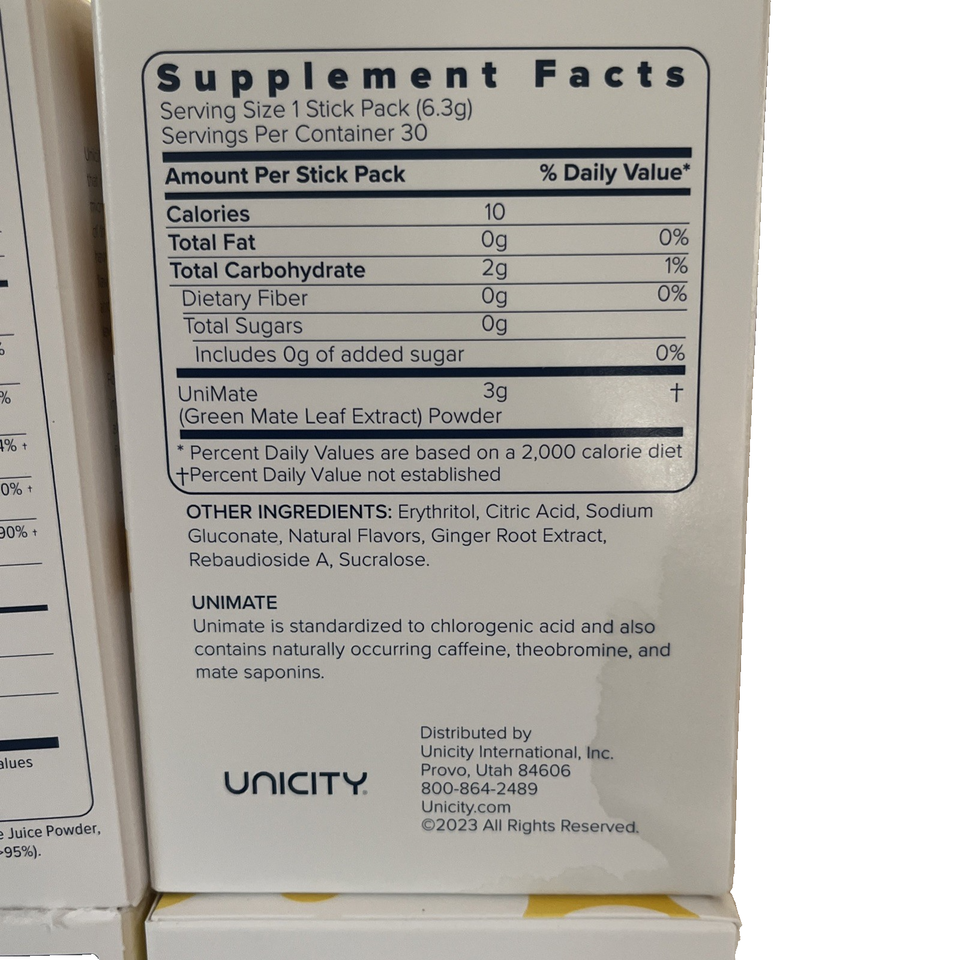 Unicity Feel Great Combo - Balance or Unimate Lemon Berry Orange 1 Pack ...