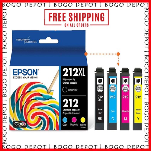 Epson 212/ 212XL Printer Ink Cartridge Black Color yellow 4100 4105 ...