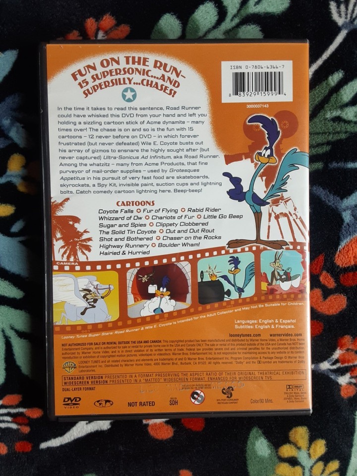 LOONEY TUNES SUPER STARS ROAD RUNNER & WILE E. COYOTE DVD | eBay