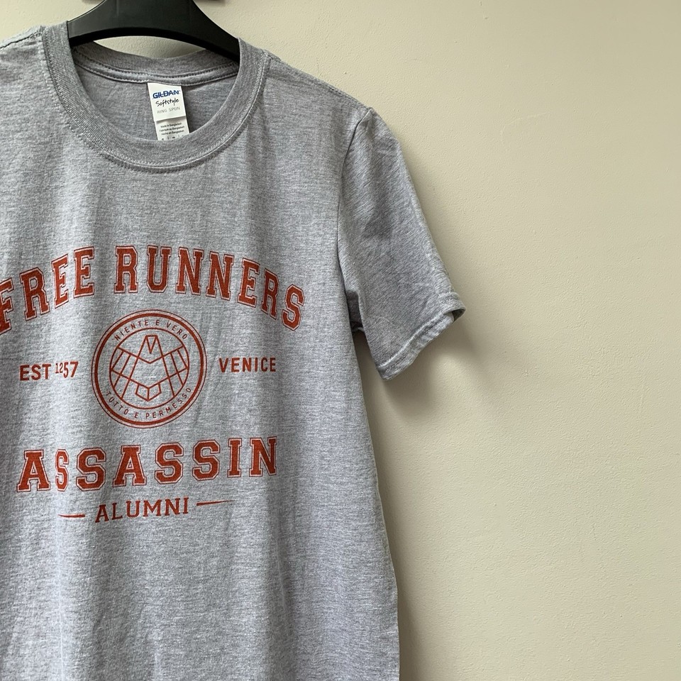 Assassins Creed Alumni T Shirt Size Small Grey Free Runners *Unworn ...