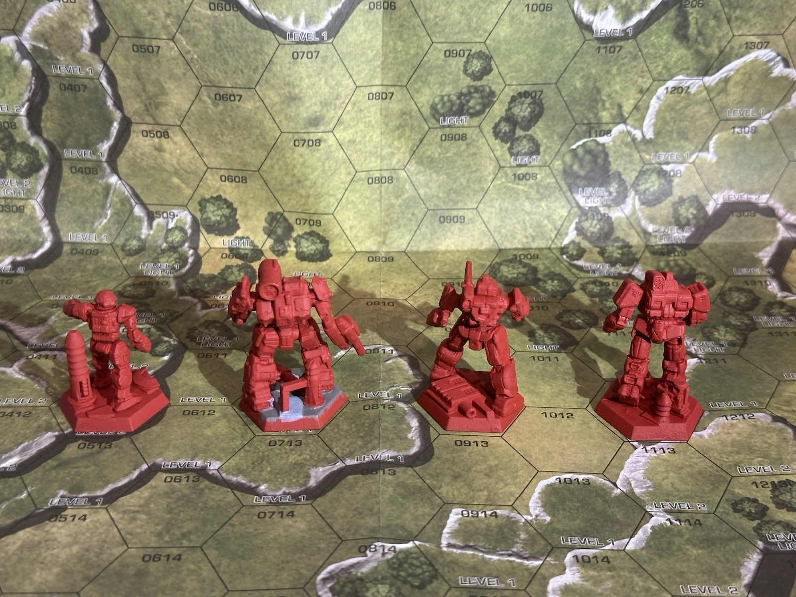 Battletech 4 Primed Mech Lot - Thunderbolt Shadow Hawk Wolverine ...
