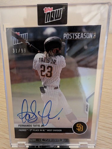 2020 Topps Now FERNANDO TATIS JR Postseason PS-61A ON CARD Auto ...