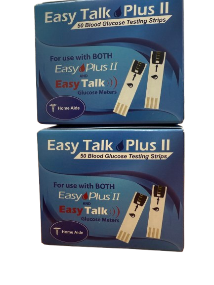 **100 Easy Talk Plus II Diabetic Blood Glucose Test Strips 10/26 | eBay
