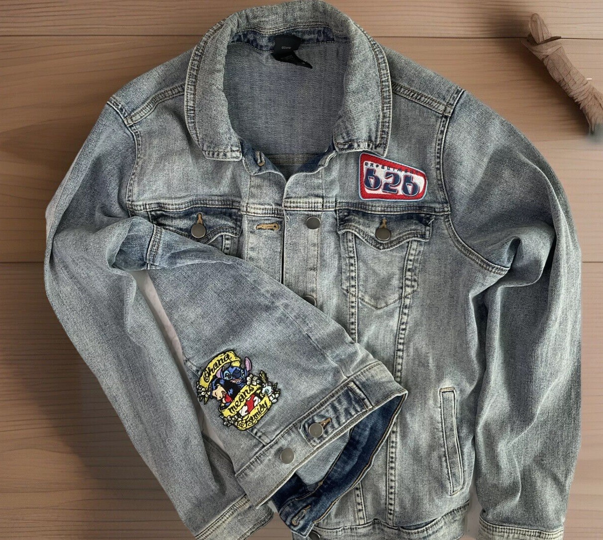 Disney Lilo & Stitch Jean Jacket Denim Patch 626 Expe… - Gem