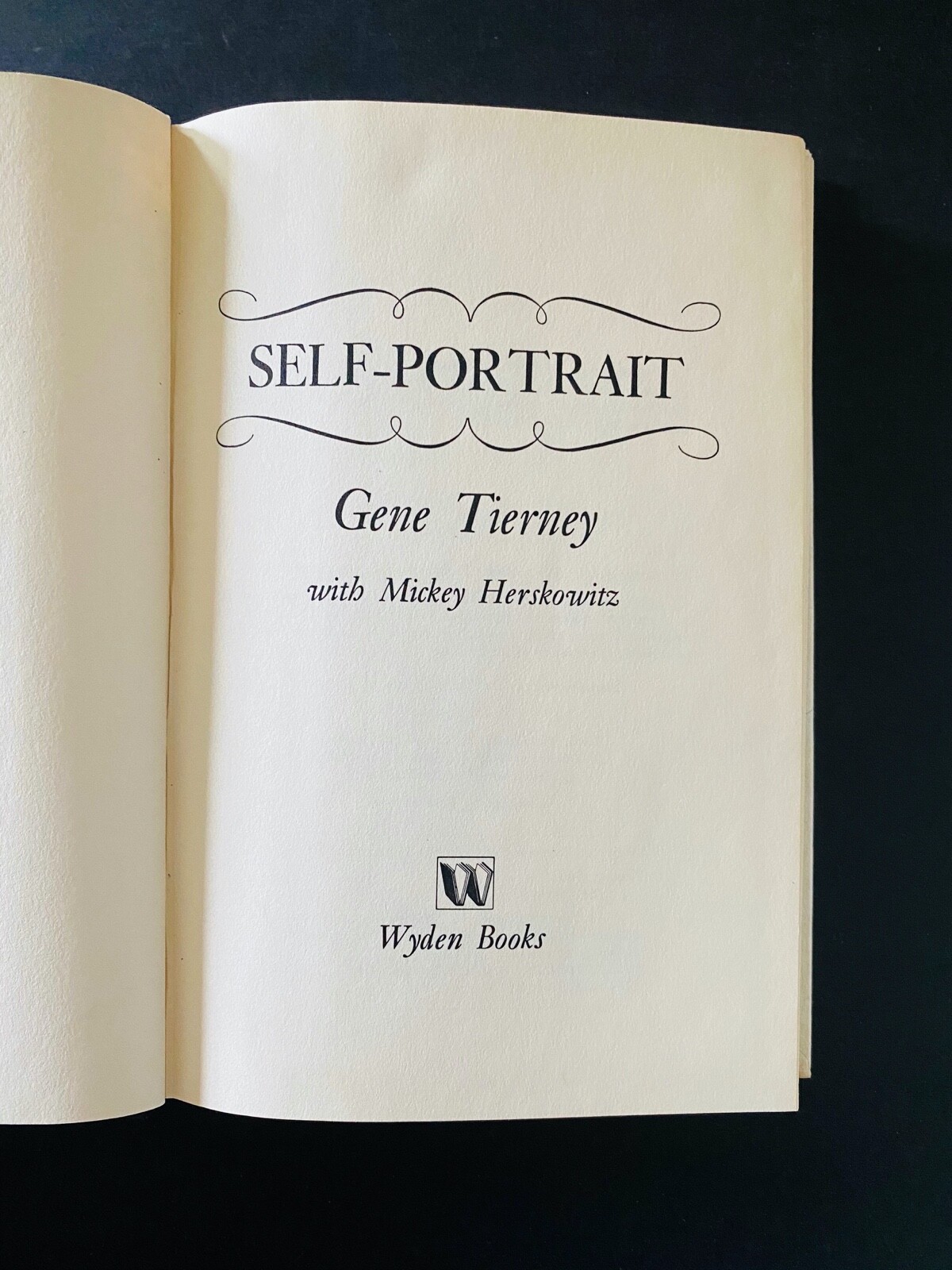 Self-Portrait, by Gene Tierney - 1979 - 1st Edition, Vintage Hardcover ...