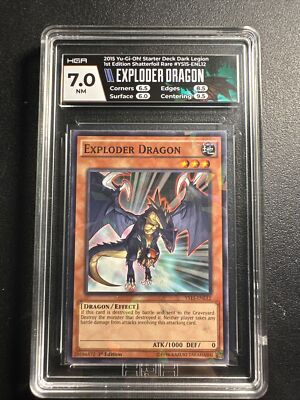 YuGiOh Exploder Dragon YS15-ENL12 1st Edition Shatterfoil Graded HGA 7 ...