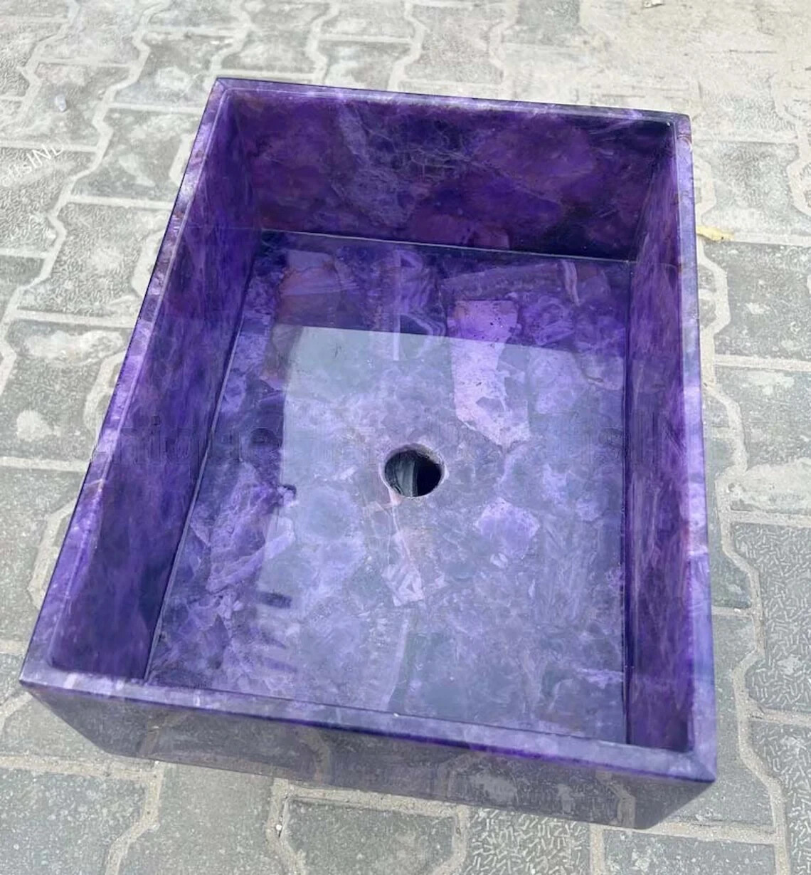 Modern Amethyst Vessel Sink – Stylish Bathroom Wash Basin Vanity ...