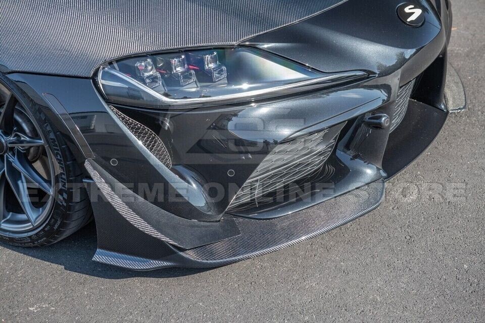 CARBON FIBER Edition Splitter Front Bumper Lip Fits 20-Up Toyota GR ...
