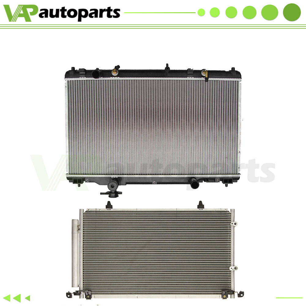 For 2002-2006 Toyota Camry 2.4L Aluminium Radiator & Condenser Cooling ...