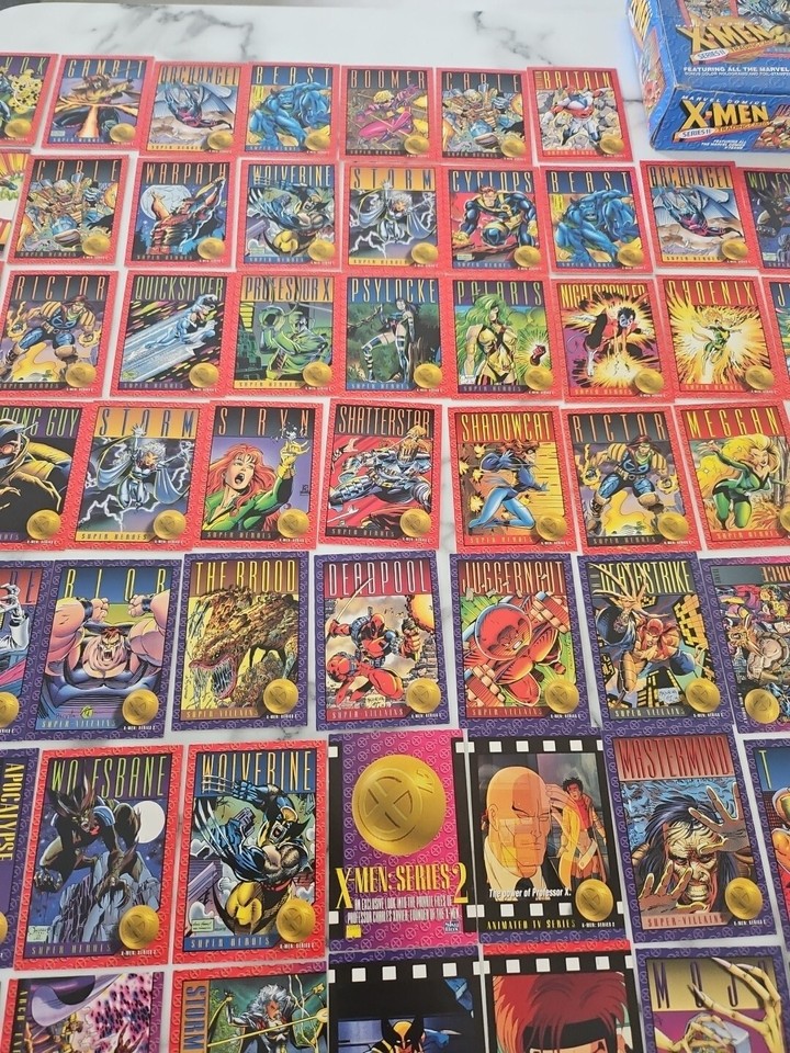 1993 Skybox X-Men Series 2 Trading Card Box W/ 88 Cards!! See Pics | eBay