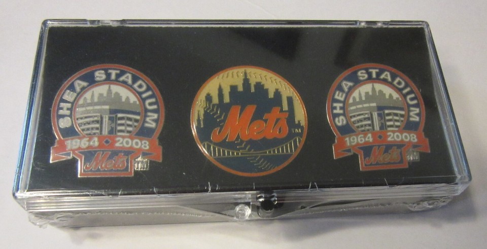 3 Pin Set New Unopened NY METS SHEA STADIUM 1964-2008 COLLECTOR PINS | eBay