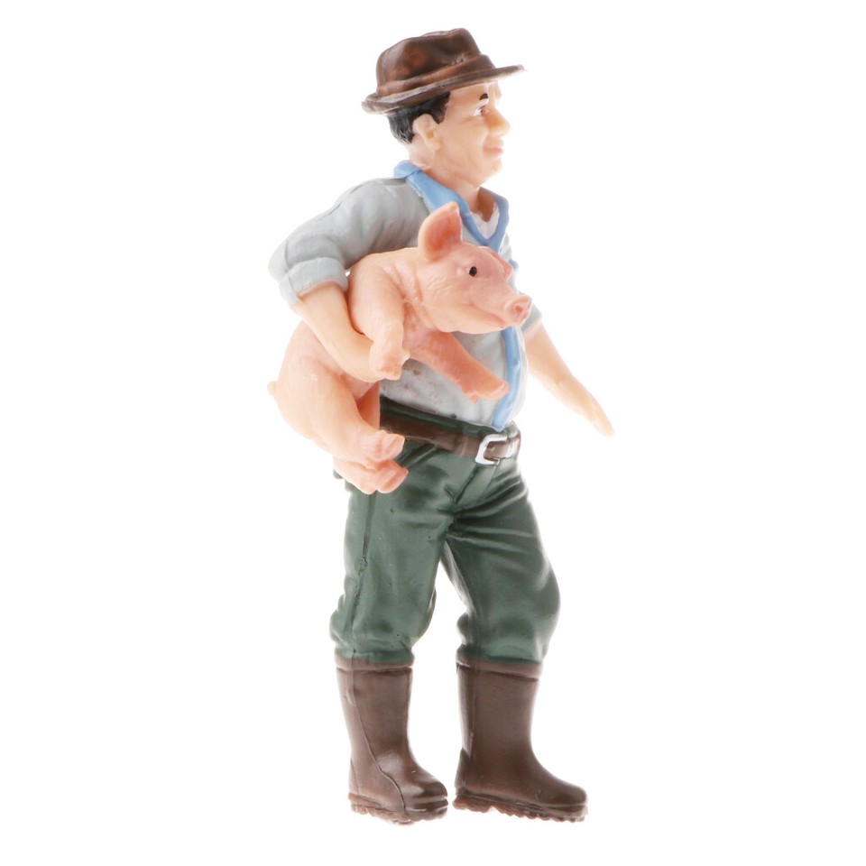 Simulation Farmer Model Figurine Action Figures Educational Toy For ...