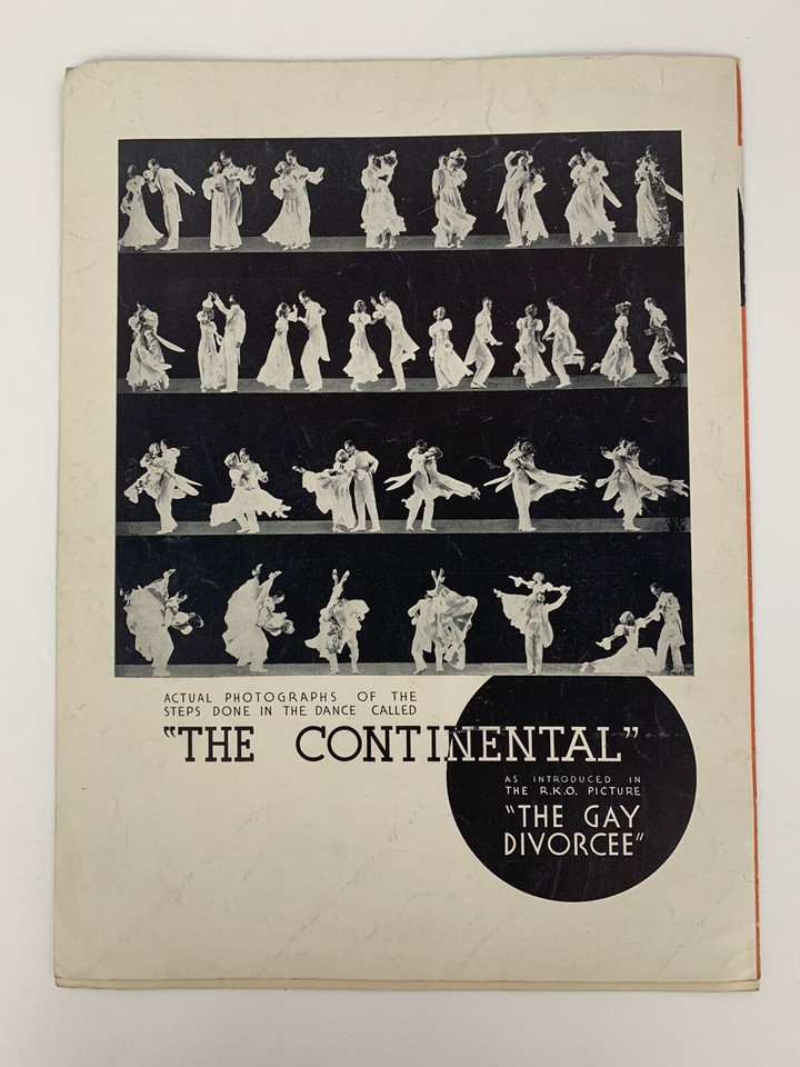 1934 Vintage Piano Sheet Music Song The Continental You Kiss While You ...