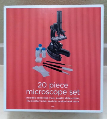 Children's Kids Junior Microscope 20 Piece Set New Open Box | eBay